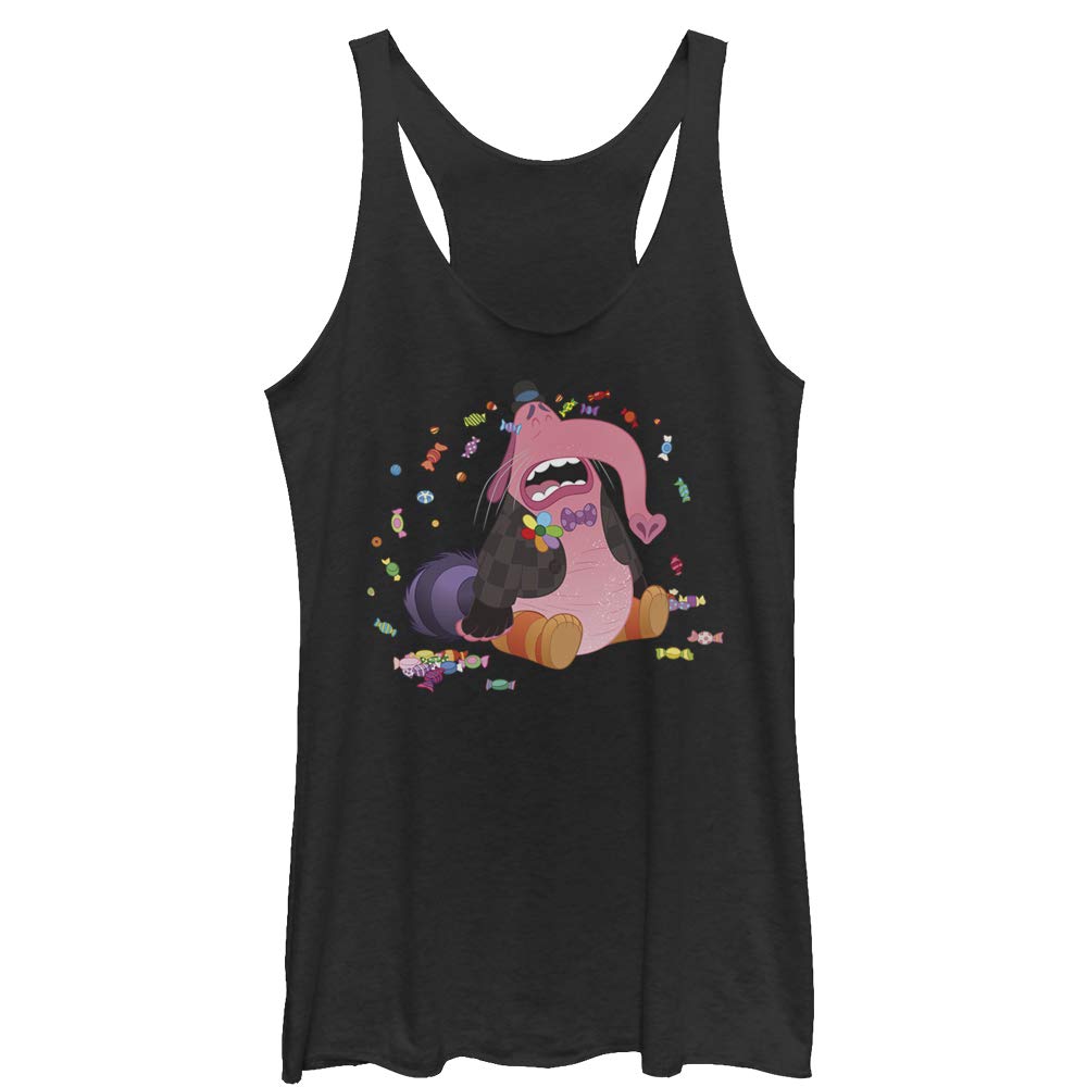 Pixar Inside Out Bing Bong Women's Racerback Tank Top, Black Heather, X-Large