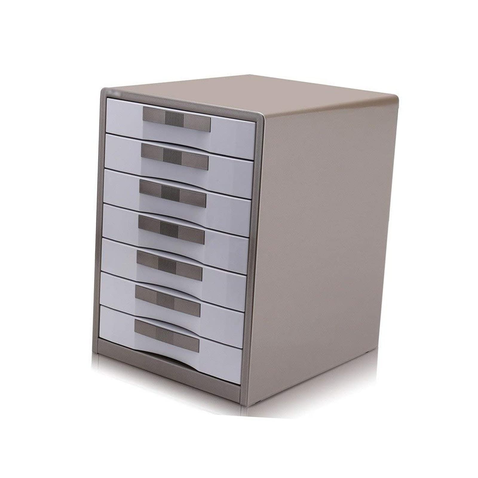 Desktop Storage Box With Drawers - Desktop File Cabinet, 7-Layers Flat File Cabinet, Drawer Organizer, Lockable Aluminum Alloy File Cabinet Storag, Cosmetic Storage / Medicine Storage Box ( Size : A )