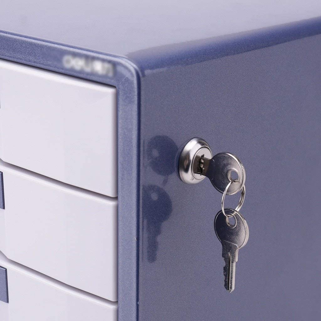 Desktop Storage Box With Drawers - Desktop File Cabinet, 7-Layers Flat File Cabinet, Drawer Organizer, Lockable Aluminum Alloy File Cabinet Storag, Cosmetic Storage / Medicine Storage Box ( Size : A )