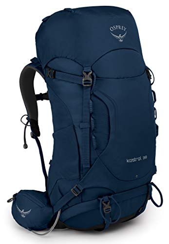 Osprey Kestrel 38L Men's Backpacking Backpack, Loch Blue, S/M