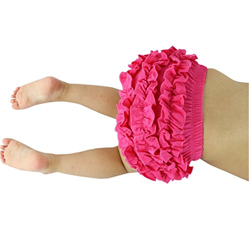Wennikids Baby Girl's Cotton Shorts and Diaper Cover Bloomers X-Large Black