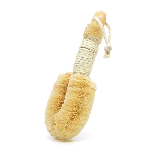 INGVY Dry Brushing Body Brush Creative Massage Body Brush Bathroom Sisal Rubbing Brush Natural