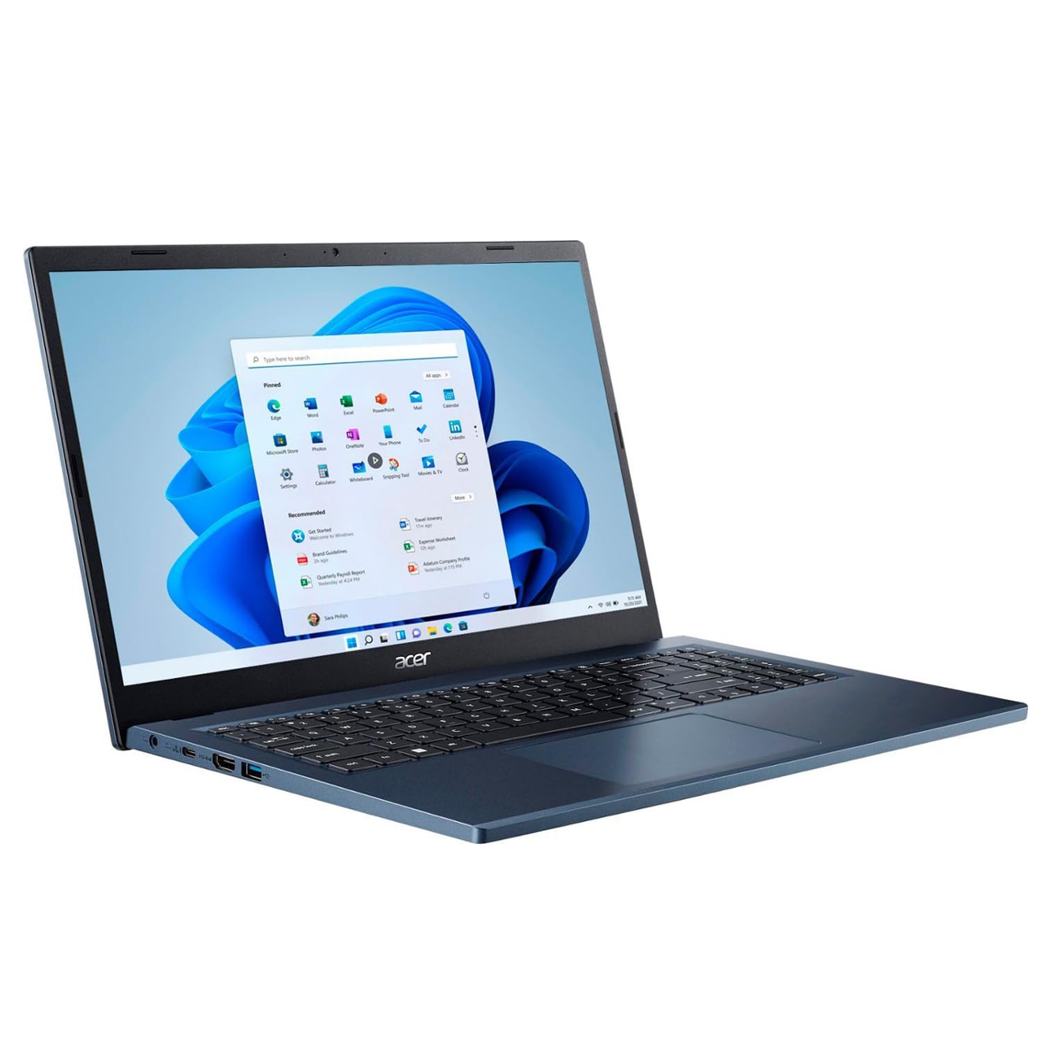 acer Aspire 3 Thin & Light Touch Laptop, 15.6" FHD IPS Touchscreen Display, AMD 4-Core Ryzen 5 7520U (Beat i7-1160G7), 8GB RAM, 256GB PCIe SSD, WiFi 6, Webcam, Keypad, HDMI, Steam Blue, Win 11 Pro