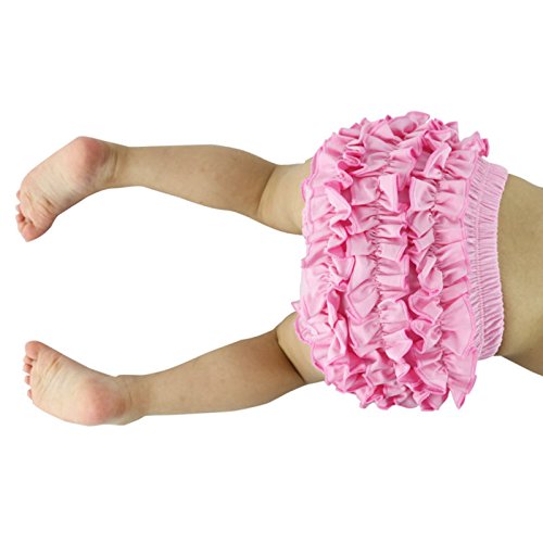 Wennikids Baby Girl's Cotton Shorts and Diaper Cover Bloomers X-Large Black