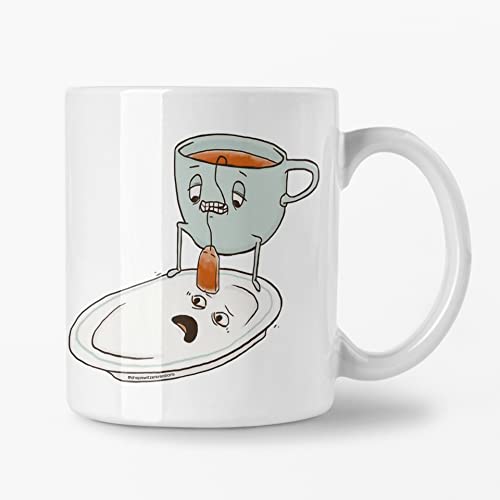 Tea Baggin Coffee Mug - Hilarious Coffee Mug Gift - Funny Birthday or Christmas Gift - Sarcastic Gag Presents - 11oz Coffee Mug Tea Cup White