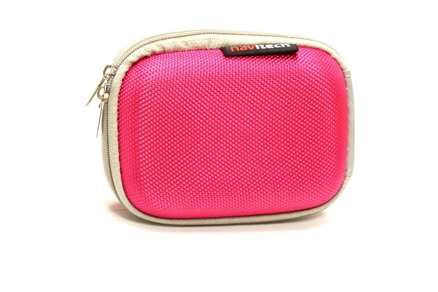 Navitech Pink Water Resistant Hard Wireless Earphone Case Cover Compatible With Bose SoundSport Pulse Wireless Headphones