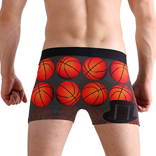 Funny Basketball Boxer Briefs for Men, Men's Comfortable Underwear
