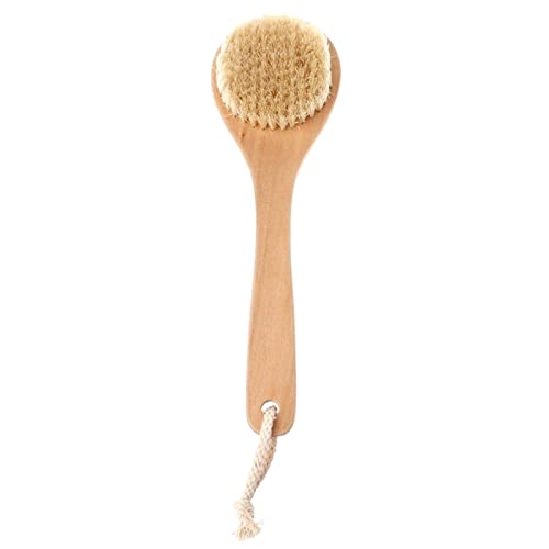 INGVY Dry Brushing Body Brush Wooden Handle Natural Bristle Dry Skin Exfoliation Body Brush Massager Dropshipping