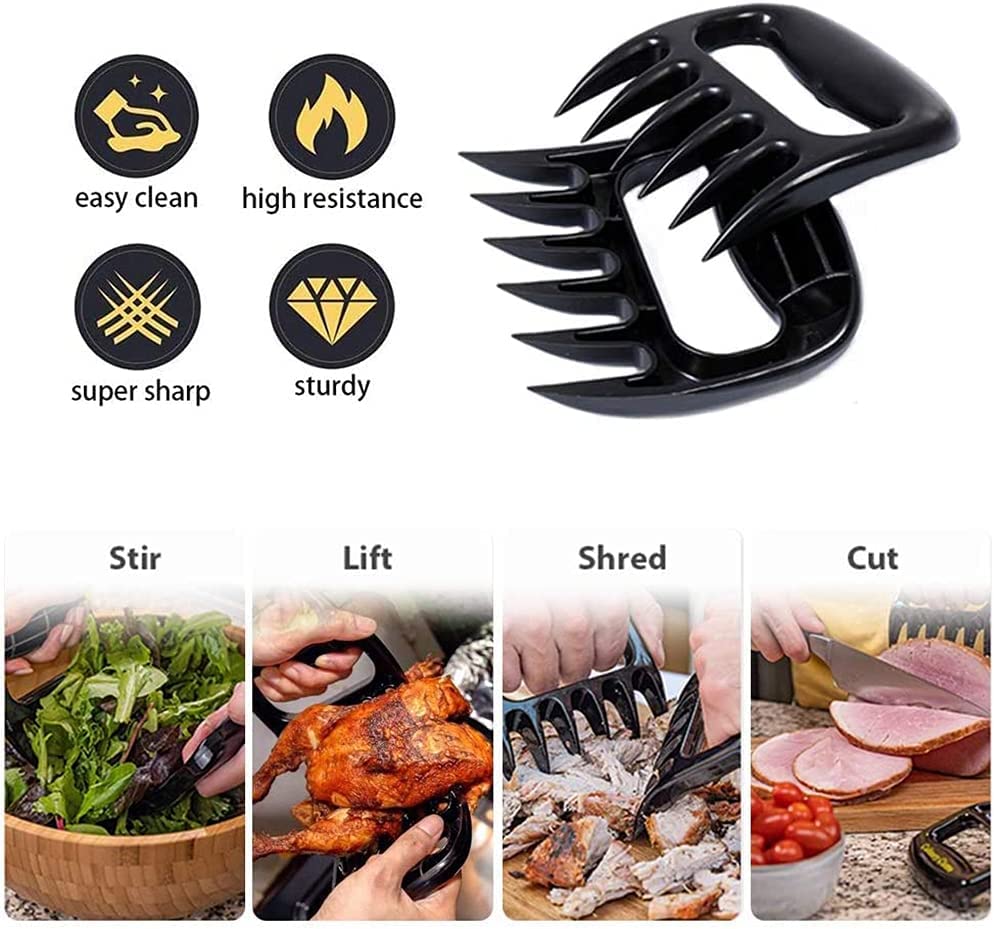 Meat Claws for Shredding, Meat Shredder Tool, Shredding Claws, Chicken Shredder Tool, Bear Claws, BBQ Claws for Shredding Meat, Best Meat Shredder Claws, Pulled Pork Claws, Stocking Stuffers for Men