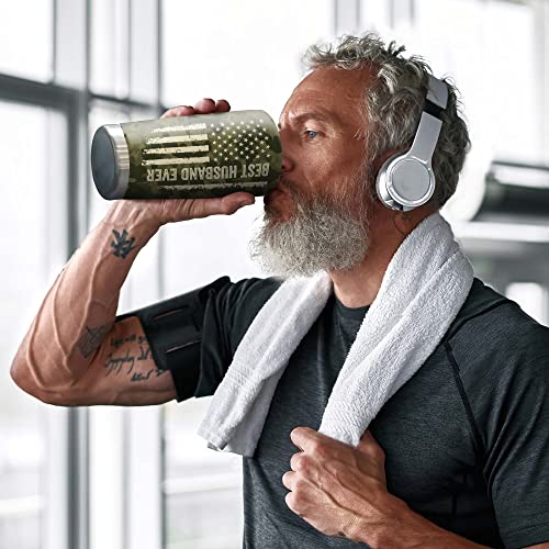 Macorner Valentines Day Gifts for Him - Stainless Steel Tumbler 20oz - Funny Birthday Gift for Husband from Wife & Anniversary Present for Him - Gifts for Men Best Husband - Christmas Gift For Husband