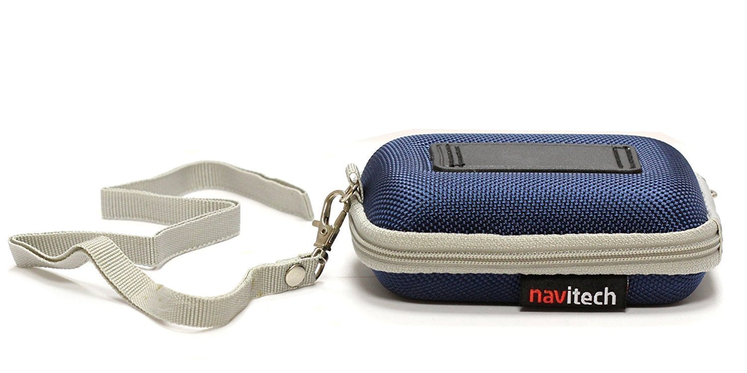 Navitech Blue Water Resistant Hard Wireless Earphone Case Cover Compatible With Bose SoundSport Pulse Wireless Headphones