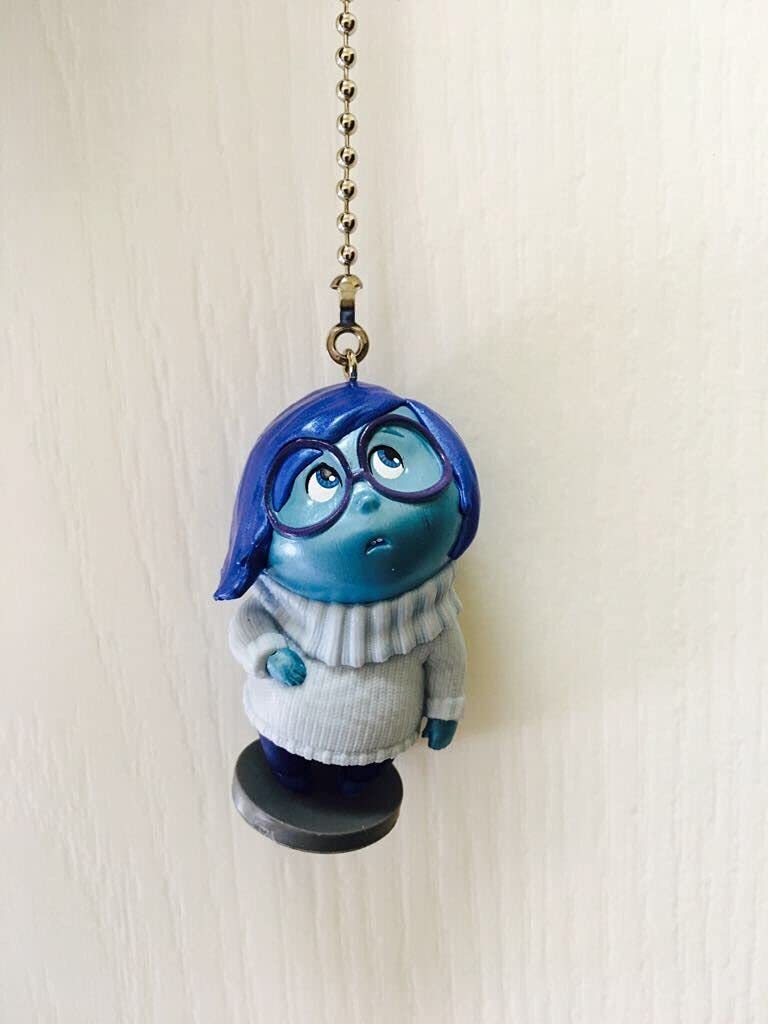 Inside Out Sadness Blue 3" PVC Fan Light Lamp Pull Figure Figurine New