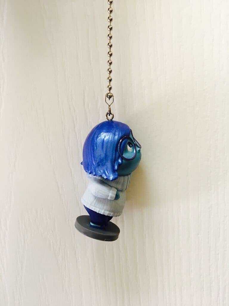 Inside Out Sadness Blue 3" PVC Fan Light Lamp Pull Figure Figurine New