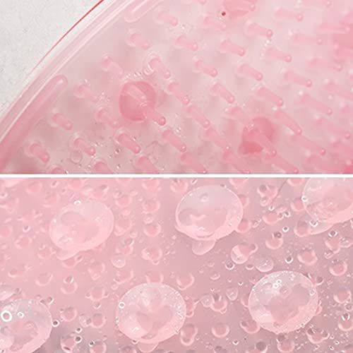 INGVY Dry Brushing Body Brush Strong Suction Cup Nonslip Silicon Silicone Bath Massage Pad Scrub Foot Skin Artifact Clean Shower Back Pad Accessories to