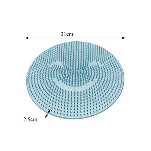 INGVY Dry Brushing Body Brush Strong Suction Cup Nonslip Silicon Silicone Bath Massage Pad Scrub Foot Skin Artifact Clean Shower Back Pad Accessories to