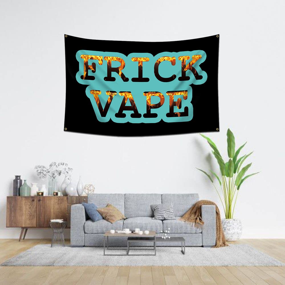 Frick Vape Flag 3x5 Ft Cool Funny Tapestry Poster for Room Dorm Art Deco