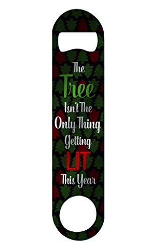 Christmas Bottle Opener β Get Lit - Stainless Steel β Spooky Gift Wedding Favor Stocking Stuffer