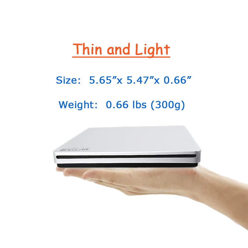 External 3D Blu-ray and DVD CD Players USB 3.0 SuperDrive Optical Drive for Apple iMac 27 21.5 Inch Mac Pro Book 2019 2020 2021 2022 Desktop Computers PC, Dual Layer 8X DVD+-RW DL 24X CD Writer