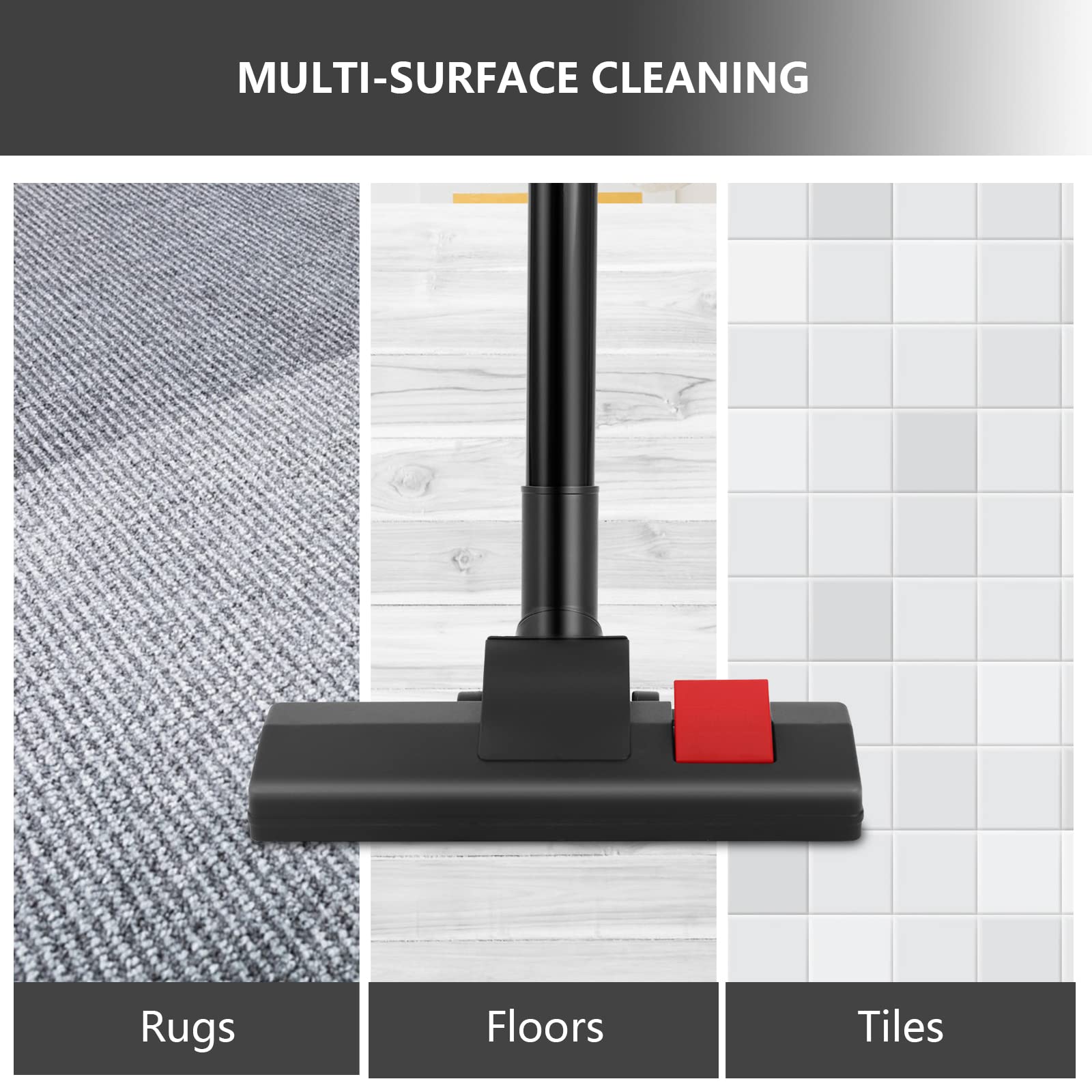 EFSHREE Vacuum Cleaner, 17KPa Powerful Suction with 600W Motor, 4 in 1 Lightweight Handheld Corded Stick Vacuum for Pet Hair Hard Floor and Carpet