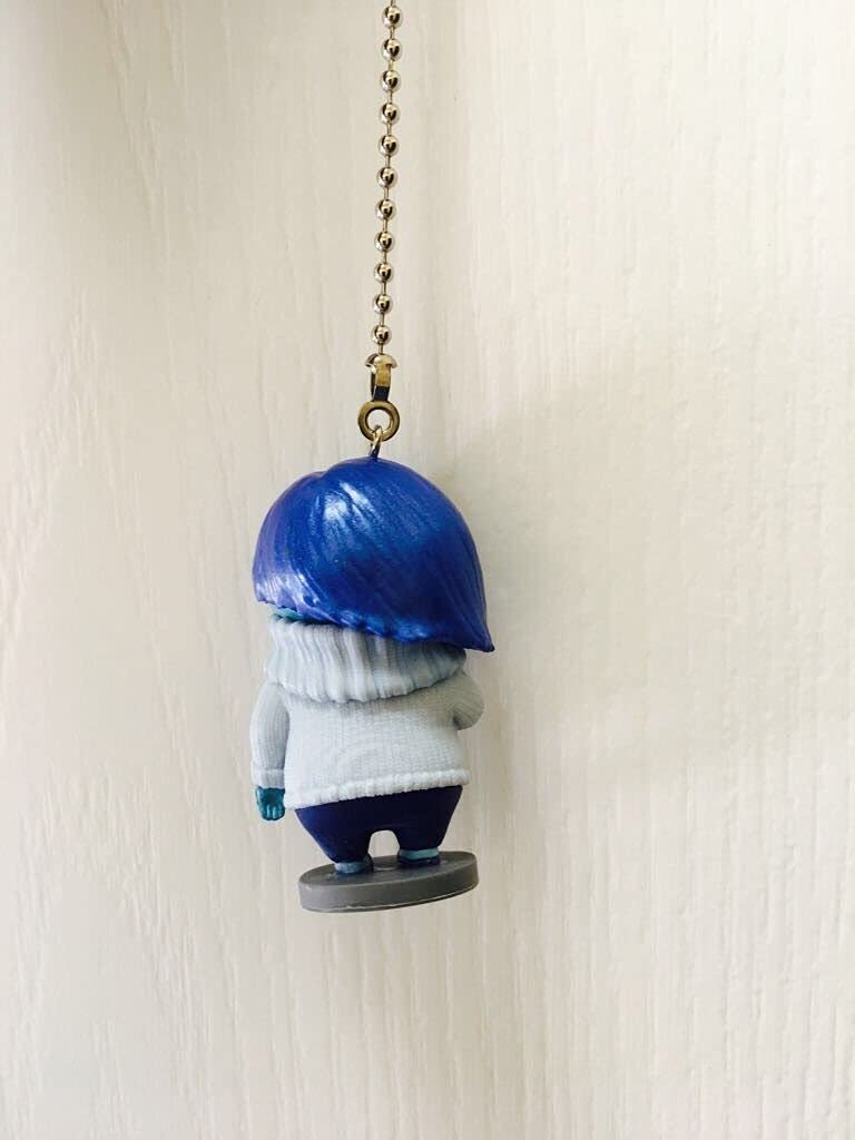 Inside Out Sadness 3" PVC Fan Light Lamp Pull Rare Figurine Figure Collectible Blue Girl