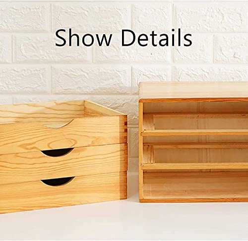 File Cabinet Desktop File Drawer Quality Wood Desk OrganizerFiling Cabinet Desktop Office Supplies (1 Layers)