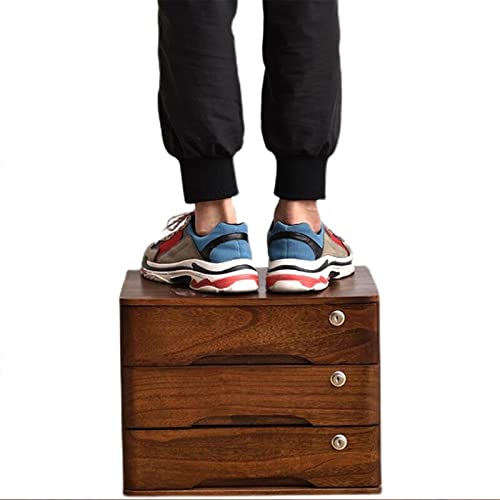 MAARKA Flat File Cabinet Storage, Desktop Drawer Cabinet, Desktop Storage Box with Drawers - Lockable File Cabinet, Solid Wood Storage Box, Home Office Desk Drawer Cabinet (Size : 2 Layer)