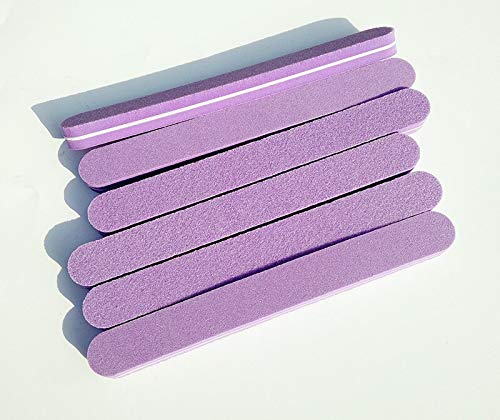 Nail Files Bufers 2 Purple Nail Files Nail Buffer Block Tools EVA Nail File Nail Buffer Grinding Tools Emery Board,100/180.