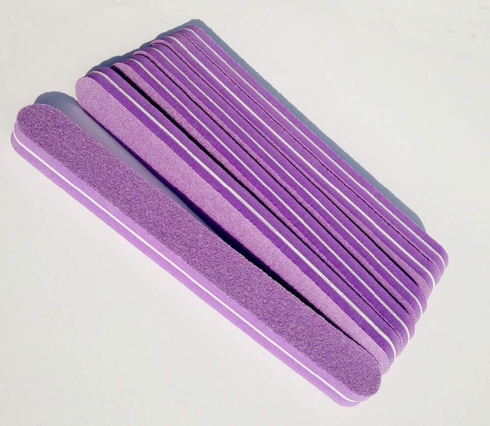 Nail Files Bufers 2 Purple Nail Files Nail Buffer Block Tools EVA Nail File Nail Buffer Grinding Tools Emery Board,100/180.