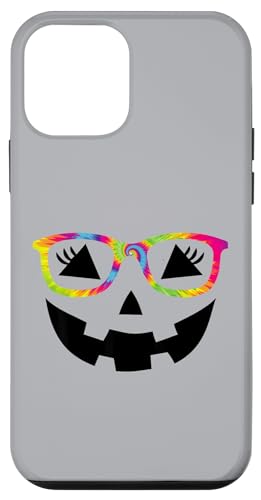 iPhone 12 mini Jack O Lantern Face Pumpkin Halloween Tie Dye Glasses Girls Case