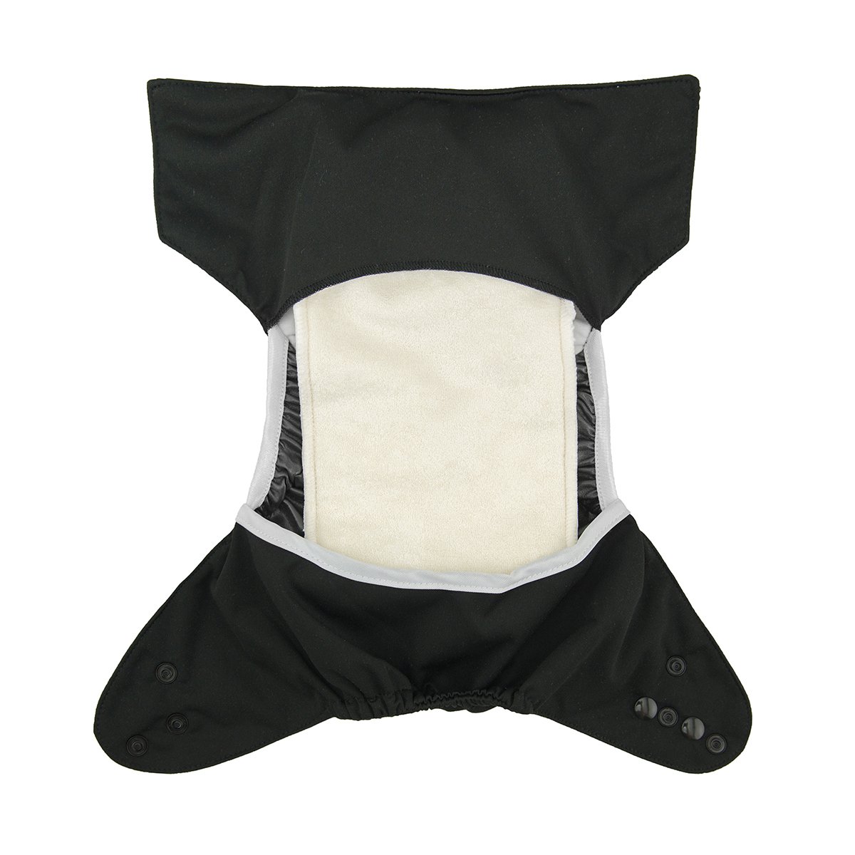 Babygoal Cloth Diaper Covers 6 Pack+Wet Bag for Fitted Diapers and Prefolds with Double Gussets, Adjustable and Reusable for Baby Boys 6DCF08