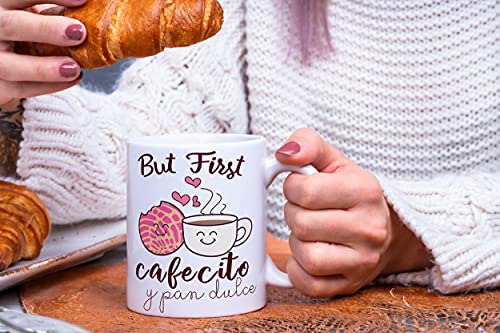 Happy Mothers Day Mug - Spanish Coffee and Conchas Pun Mama Cute Mother's Day Gift For Latina Mom Coffee Mug 11oz