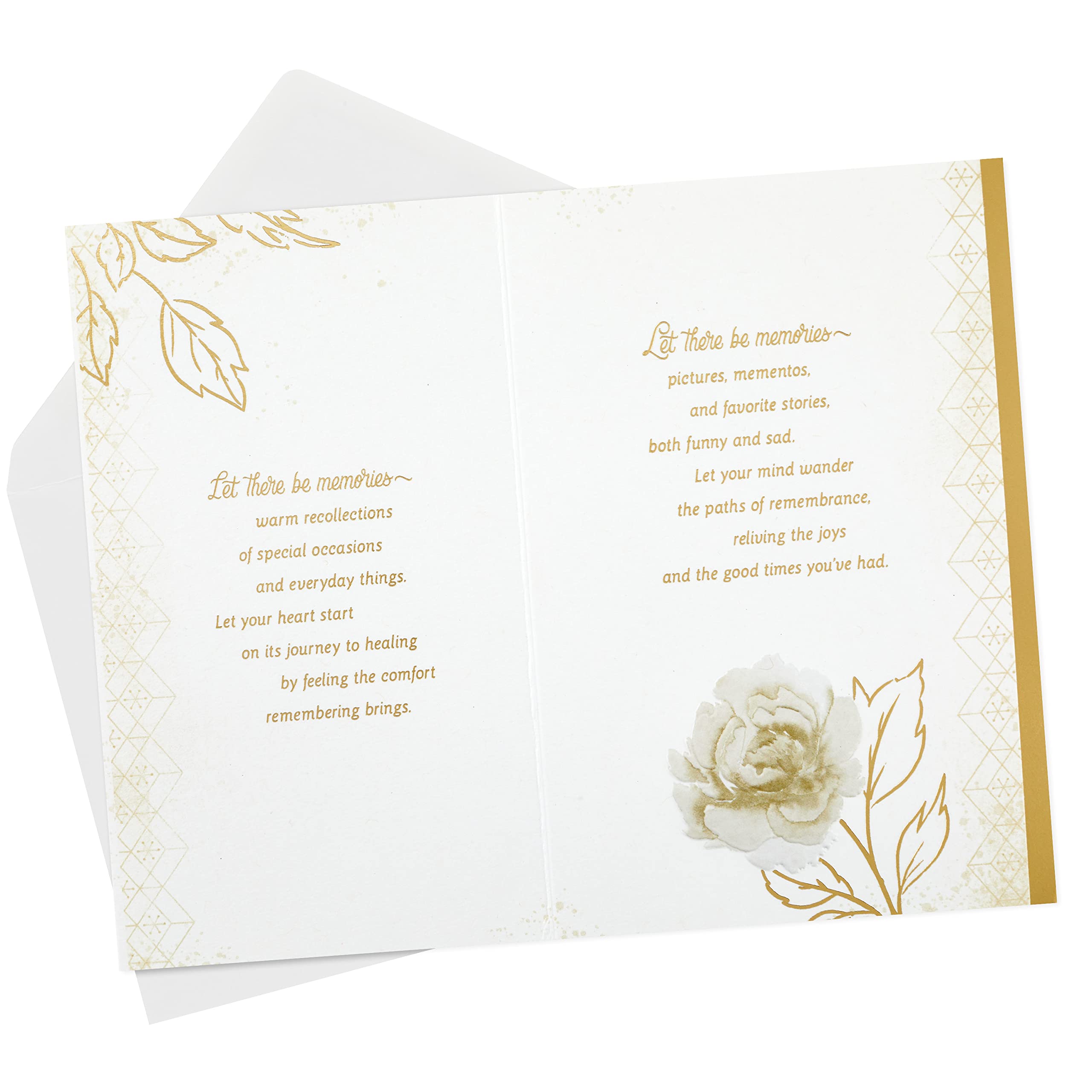 Hallmark Sympathy Card (Let There Be Memories) (5RZB2134) & Signature Sympathy Card (Butterflies)
