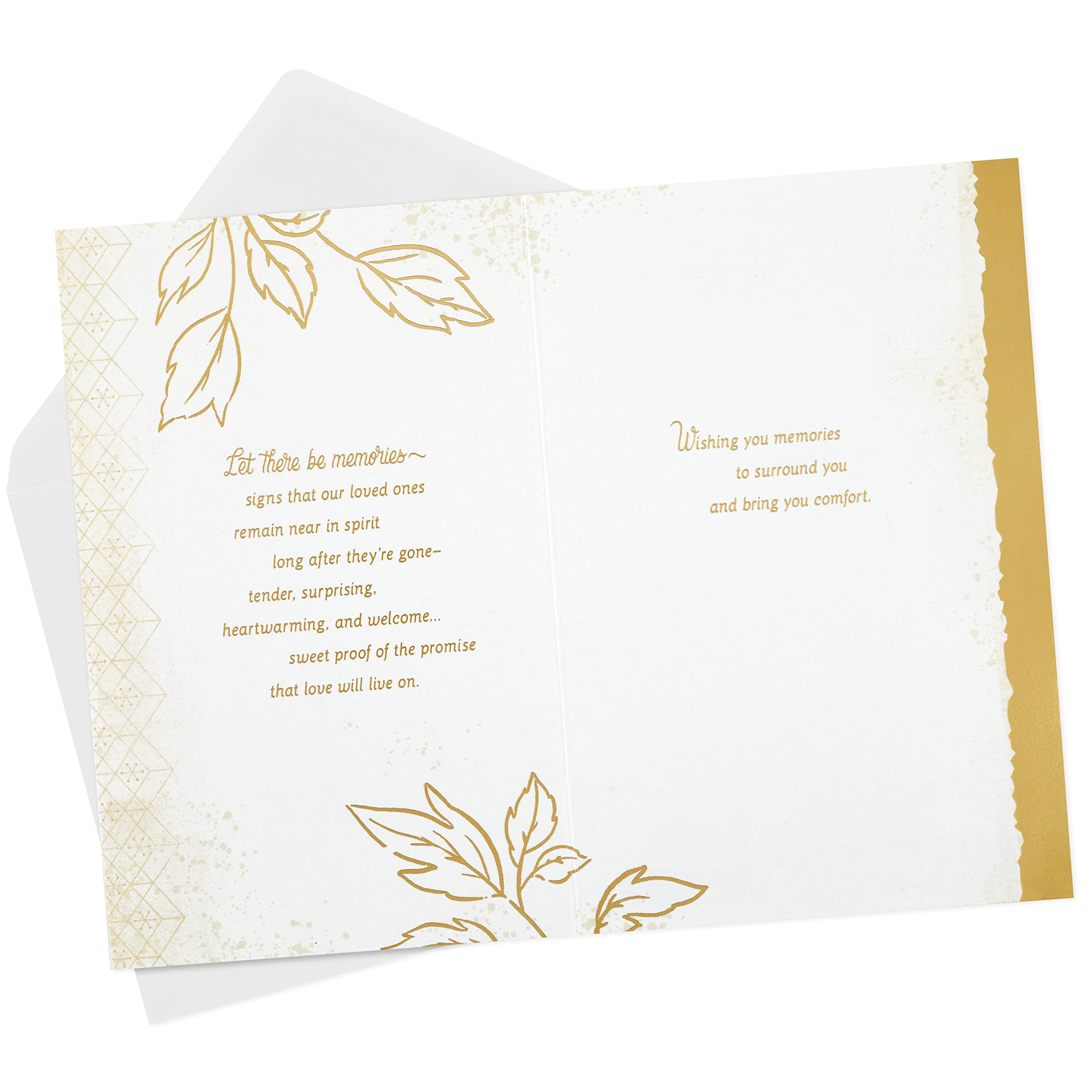 Hallmark Sympathy Card (Let There Be Memories) (5RZB2134) & Signature Sympathy Card (Butterflies)
