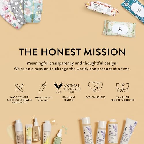 The Honest Company Clean Conscious Multi-Use Wipes | Hypoallergenic + Unscented for Sensitive Skin | Over 99% Water, Compostable, Plant Based, Baby Wipes | Geo Mood, 60 Count