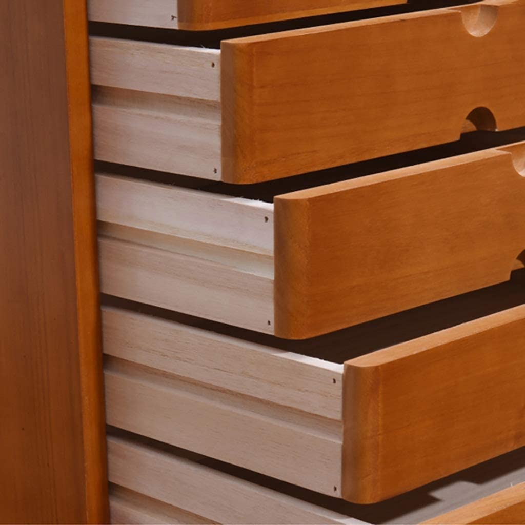 Desktop Organizer Storage Box - Desktop File Cabinet, Solid Wood Desk Organizers Drawer Box, Office Supplies/Home Small Desktop Flat File Cabinet, for Cosmetics/Books/Children's Toys Storage (Size :