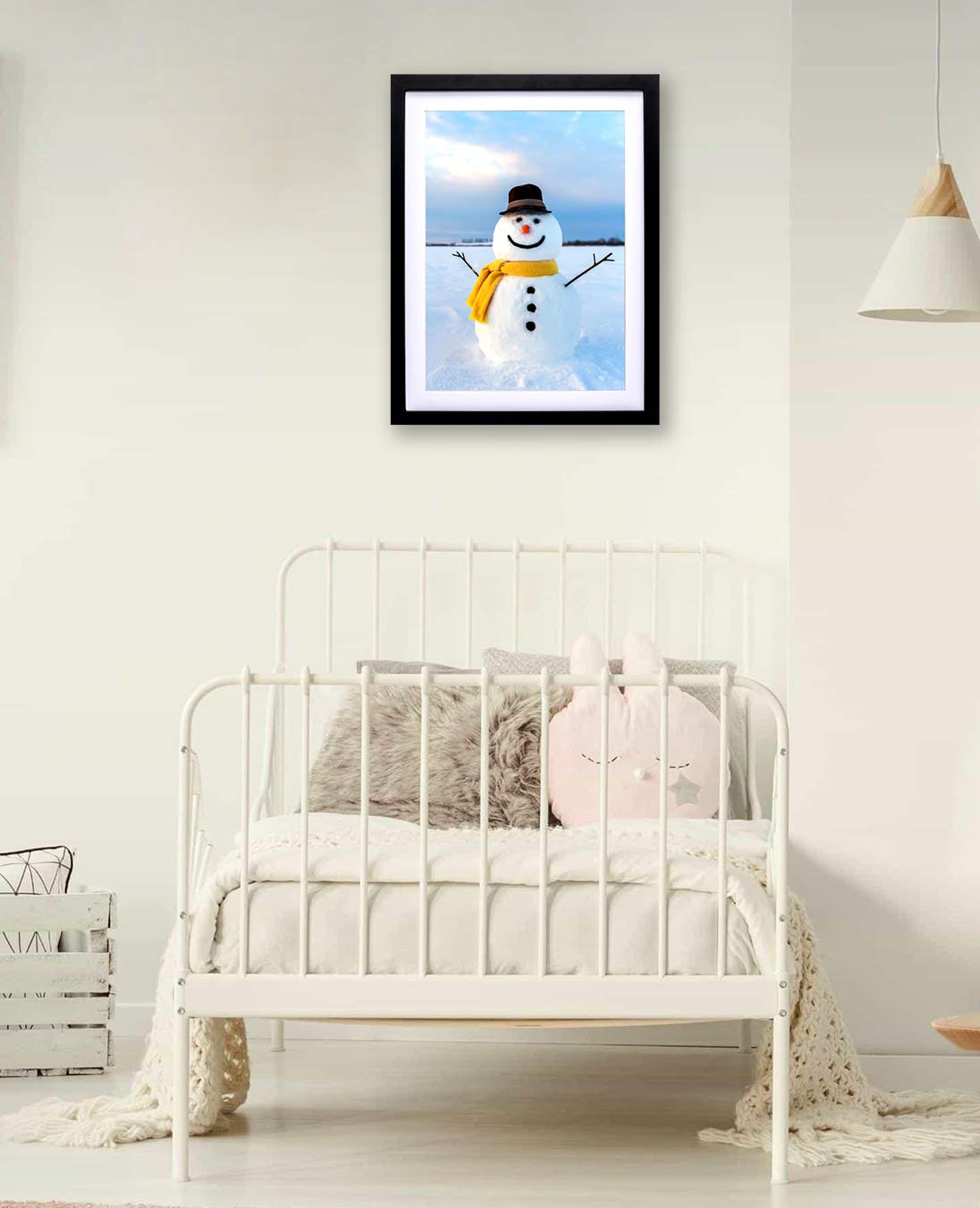 WKDP 16x20 Diamond Painting Frame 40x50cm Diamond Art frames, Display Pictures16x20inch / 40x50cm Without Mat or 14x18inch / 35x45cm With Mat, Solid Wood Frame Black (FK005)