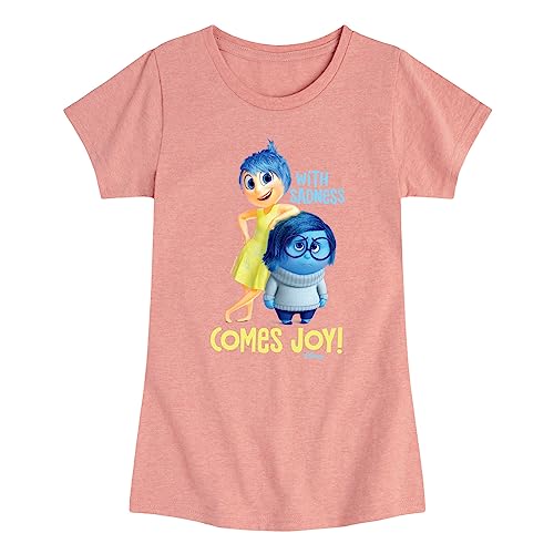 Disney Inside Out - with Sadness Comes Joy - Toddler and Youth Girls Short Sleeve Graphic T-Shirt - Size 4T