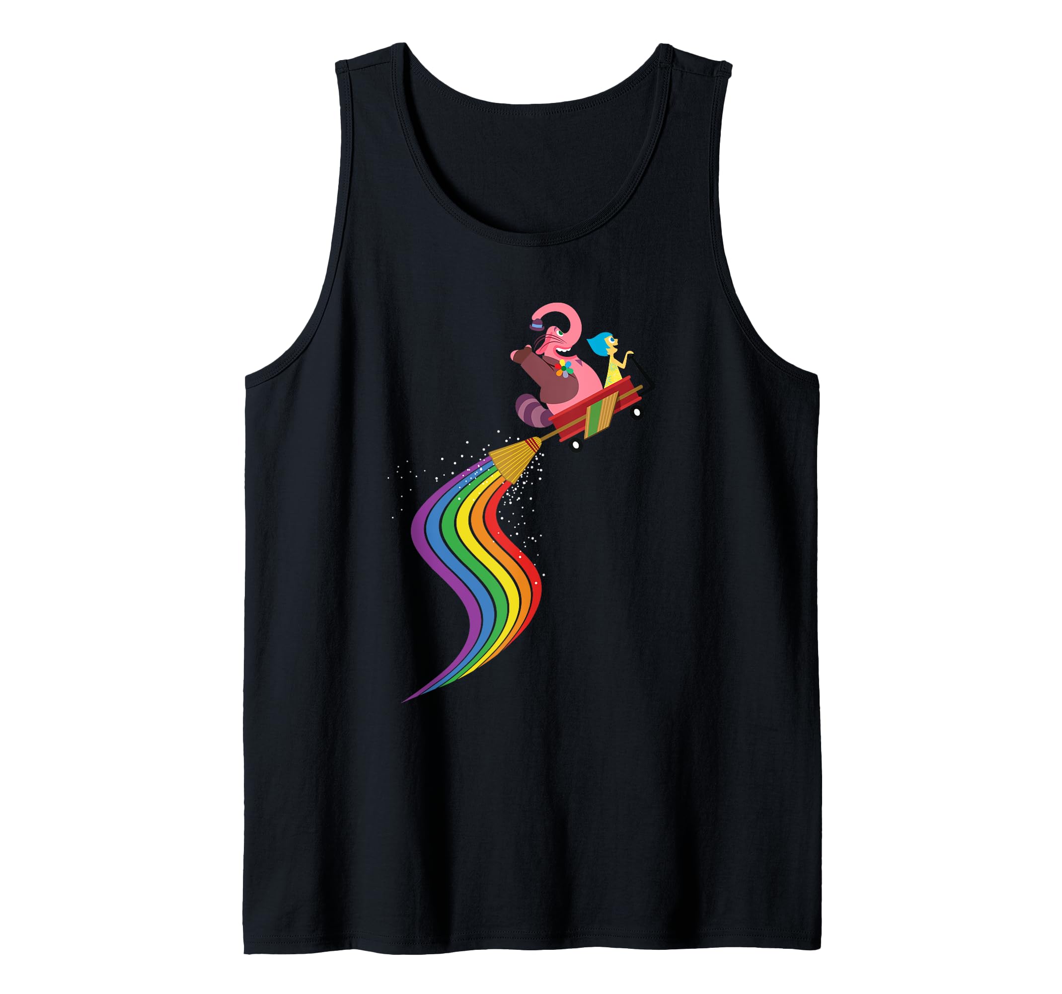 Disney Pixar Inside Out Bing Bong and Joy Rainbow Tank Top