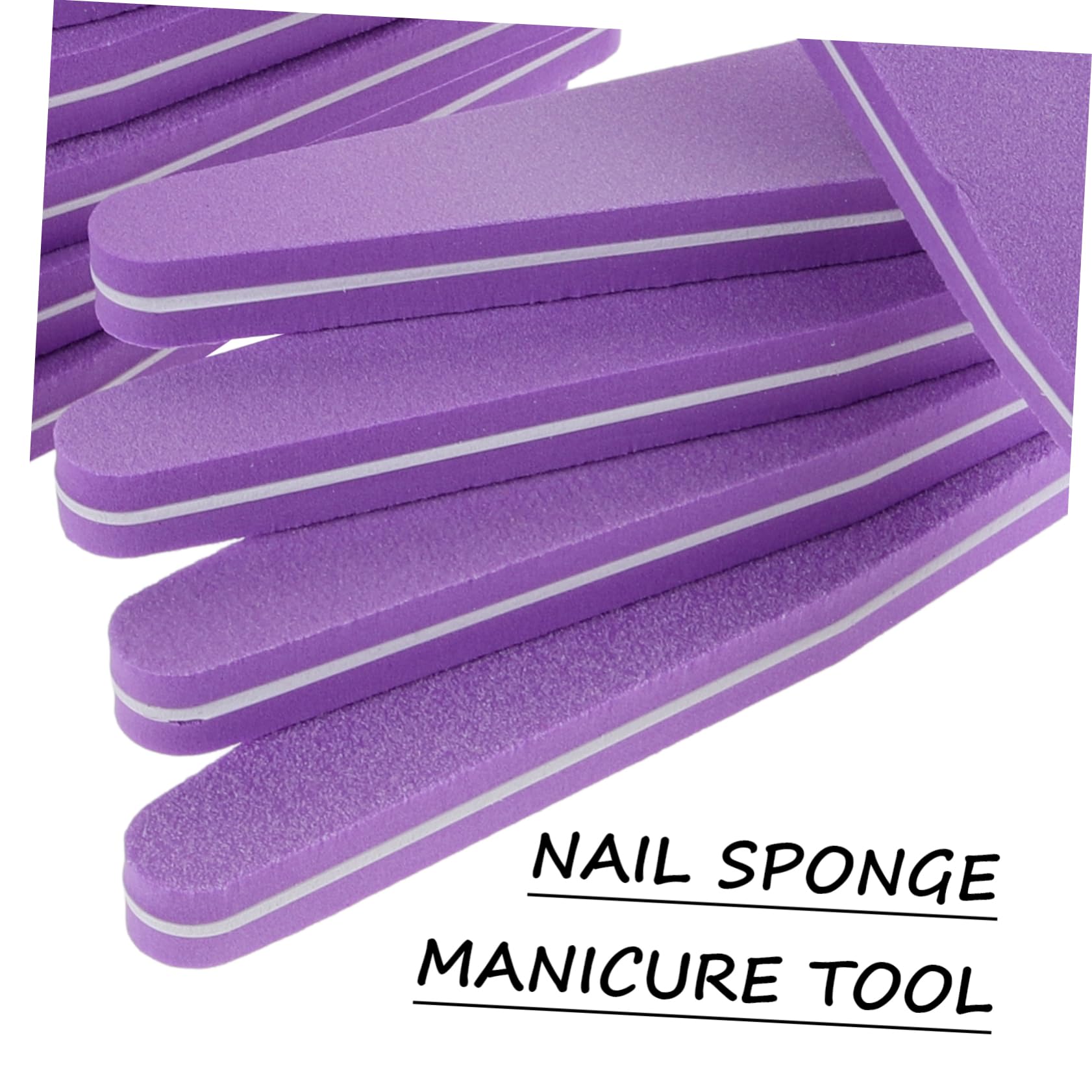 FOMIYES 10pcs Nail File Emery Board Natural Sponge Trim Buffing Block Manicure Buffing File Nail Buffer File Nail File Buffer Nail Buffer Block Grit Purple Newborn Pedicure