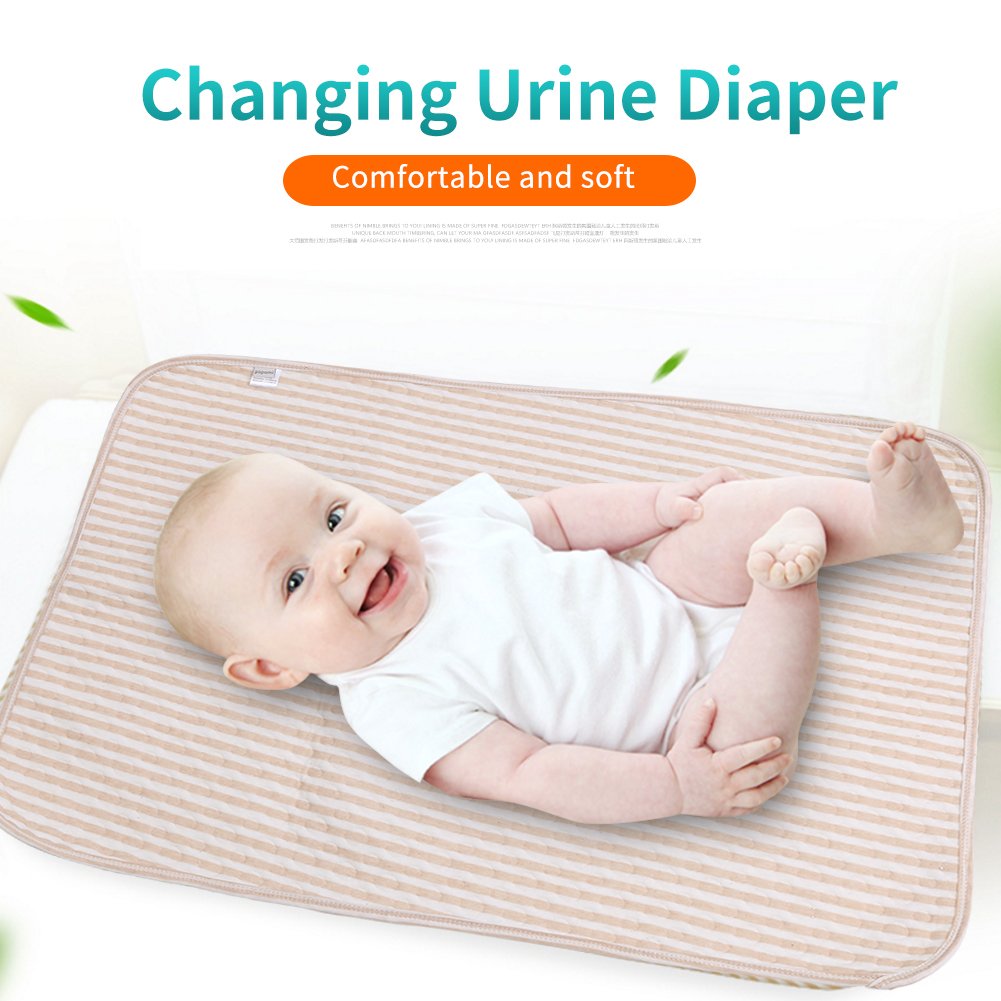 ZJchao Diaper Change Pad, Washable Baby Changing Pad Mats, Diaper Changing Pad, Travel Changing Mat Station, Infant Mattress Pad for Girls Boys(S)
