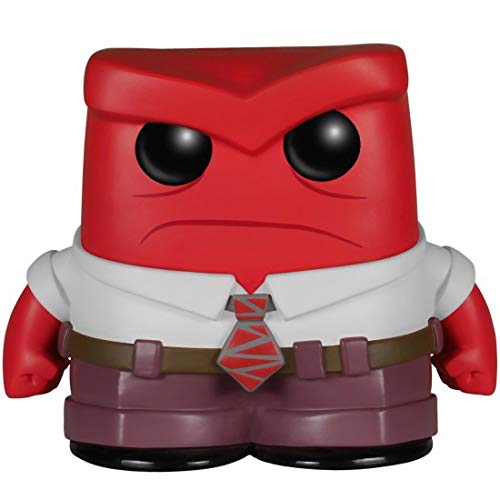 Funko Anger: Inside Out x POP! Disney Vinyl Figure & 1 POP! Compatible PET Plastic Graphical Protector Bundle [#136 / 04874 - B]