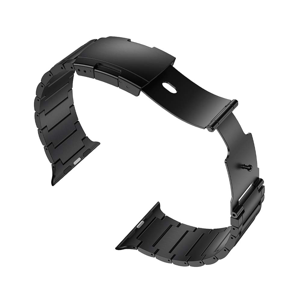 LDFAS Compatible for Apple Watch Ultra 2 Band 49mm, Series 10 46mm Titanium Metal Strap for iWatch Band Compatible for Apple Watch 9/8/7 45/44mm Band, Black