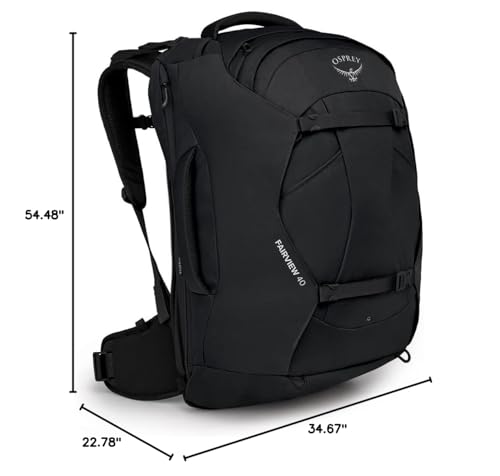 Osprey Fairview 40L Women's Travel Backpack, Black