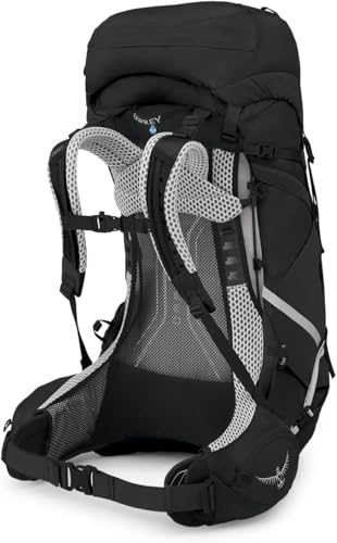 Osprey Atmos AG LT 50L Men's Backpacking Backpack, Black, L/XL