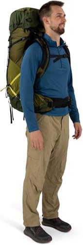 Osprey Atmos AG LT 50L Men's Backpacking Backpack, Black, L/XL