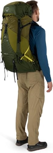 Osprey Atmos AG LT 50L Men's Backpacking Backpack, Black, L/XL