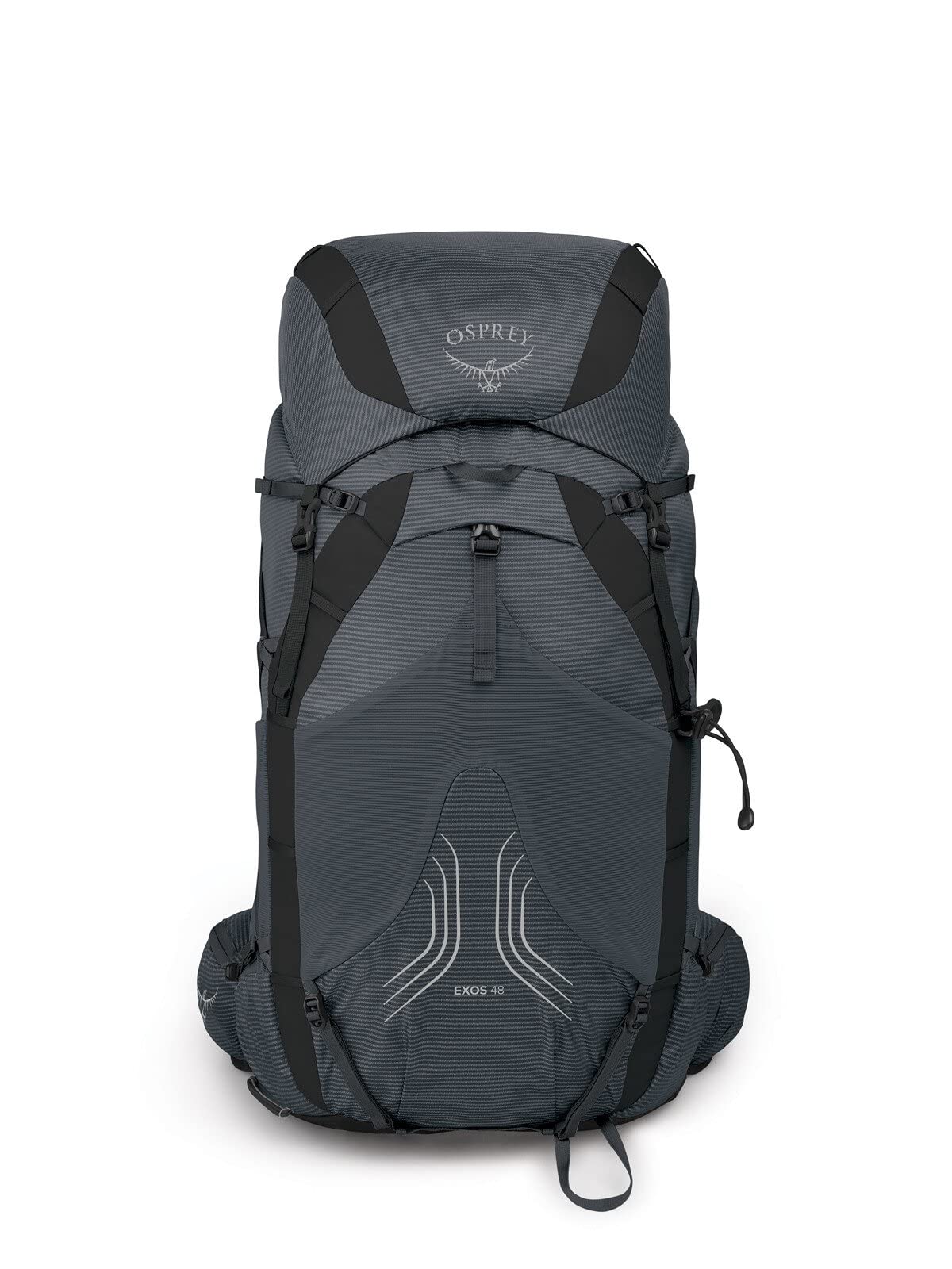 Osprey Exos 48L Men's Ultralight Backpacking Backpack, Tungsten Grey, L/XL