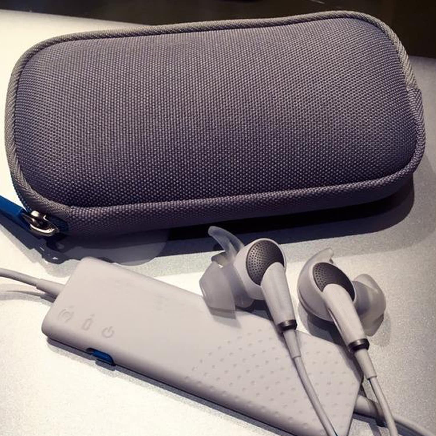 QC20 Replacement Noise Cancelling Double Flange Silicone Earbuds Compatible for Bose QuietControl 30 QC20 QC20i QC30 Soundsport Free SIE2 IE2 IE3 Wireless Headphones(White)