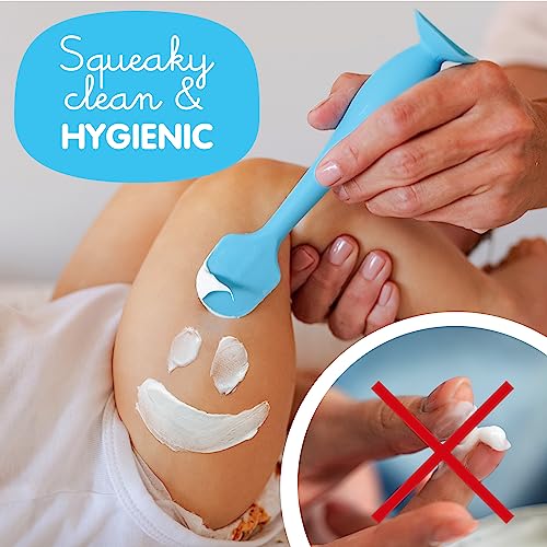Bumco Diaper Cream Spatula (2-Pack) - BPA-Free Diaper Bag Essentials, Soft & Flexible Butt Spatula Baby, Mom-Invented Butt Paste Spatula, Diaper Cream Applicator, Bumco Baby Bum Brush, Diaper Spatula