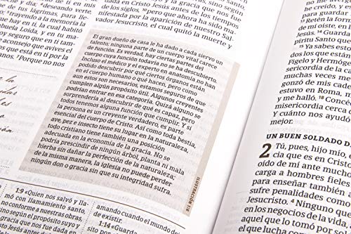 RVR 1960 Biblia de estudio Spurgeon, negro piel genuina con índice (Spanish Edition)